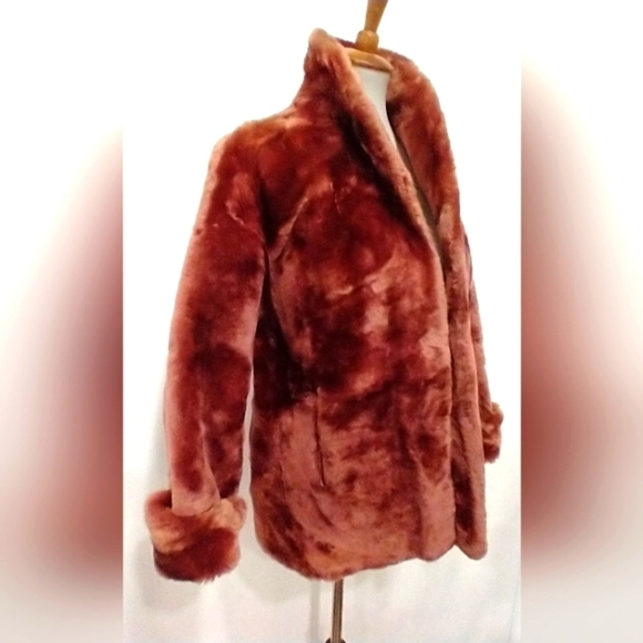 Jackets & Coats | Vintage Rose Fur Jacket | Poshmark